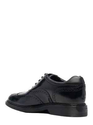 Hogan Leather Lace-up Brogues - Black