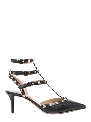 Valentino Garavani 65mm Rockstud Caged Heeled Pumps - Black