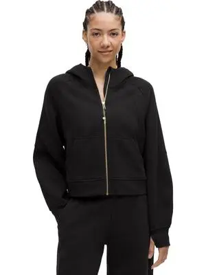 Lululemon Scuba Oversized Full-zip Hoodie - Black/gold