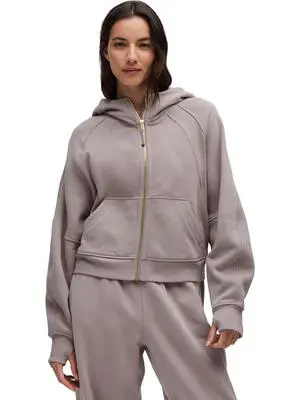 Lululemon Lululemon Scuba Oversized Full-Zip Hoodie Mauve Grey/gold
