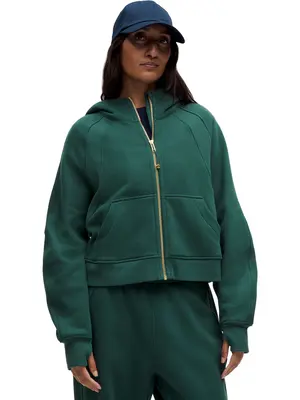 Lululemon Lululemon Scuba Oversized Full-Zip Hoodie Storm Teal/gold