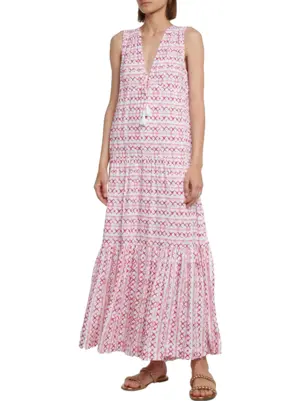 Heidi Klein Penida Printed Maxi Dress - Pink