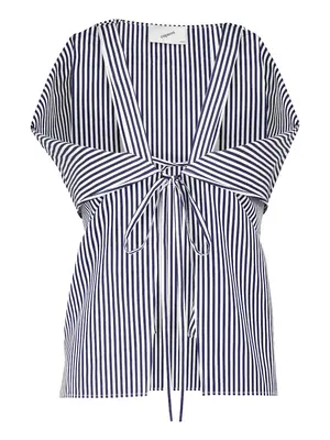 COPERNI Coperni Striped Cotton Poplin Top