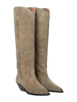 Isabel Marant Étoile Denvee Suede Knee-high Boots - Brown