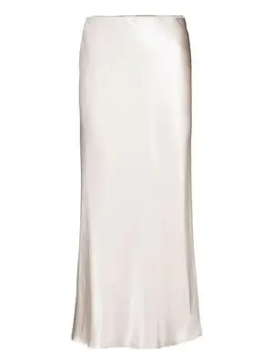 Dorothee Schumacher Sense Of Shine Silk Satin Midi Skirt - White