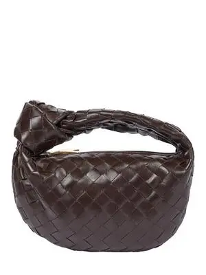Bottega Veneta Jodie Mini Leather Tote Brown