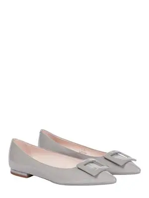 ROGER VIVIER Gommettine Ball Ballet Flats - Grey