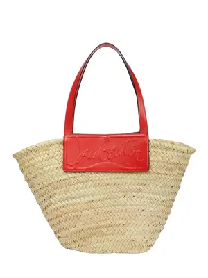 CHRISTIAN LOUBOUTIN Christian Louboutin Loubishore Woven Tote