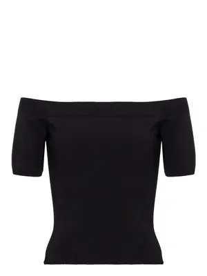 ALEXANDER MCQUEEN Off-Shoulder Top