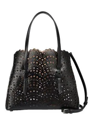 Alaïa Mina 25 Vienne Wave Leather Top-handle Bag - Black