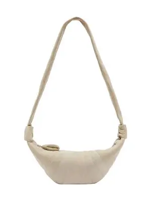 LEMAIRE Lemaire Croissant Small Leather Shoulder Bag Beige