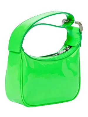 EERA Eéra Moonbag Mini Patent Leather Clutch - Green