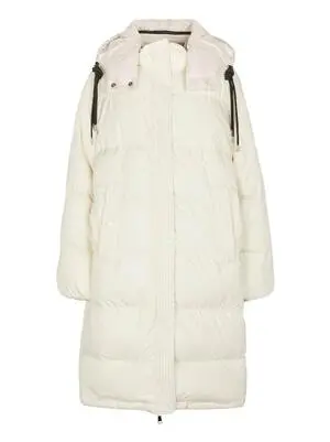 Moncler Erysimum Hooded Down Coat - White