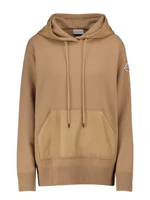 Moncler Wool And Cashmere Hoodie - Brown