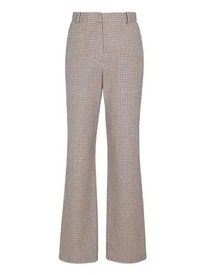 Magda Butrym Houndstooth Straight Pants - Beige
