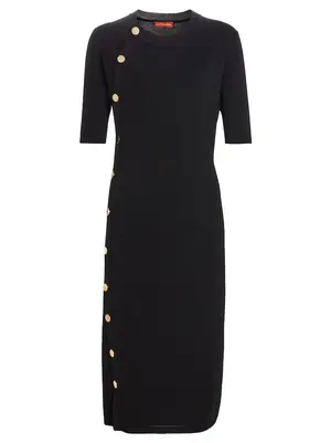 Altuzarra Minamoto Knit Midi Dress - Black