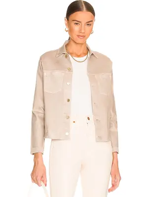 L'Agence L'AGENCE Janelle Slim Jacket Biscuit Coated
