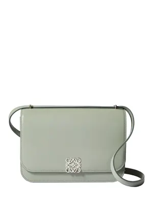 Loewe Loewe Goya Small Leather Shoulder Bag Gray