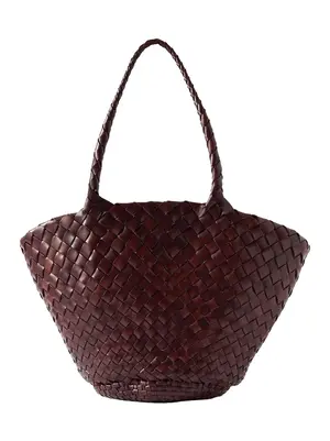 Dragon Diffusion Egola Woven Leather Tote - Brown