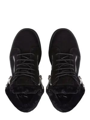 GIUSEPPE ZANOTTI Kriss Winter High-top Sneakers - Black