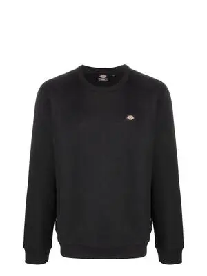 Dickies Logo-patch Crew Neck Sweatshirt - Black