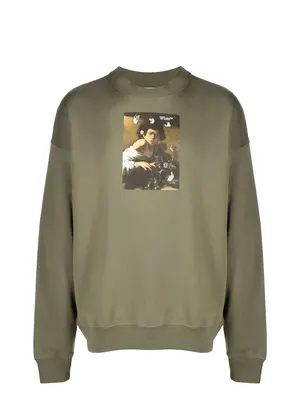 Off-White Caravaggio Painting Sweatshirt - Green