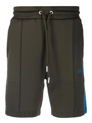 DIESEL® Logo-print Panelled Track Shorts - Green