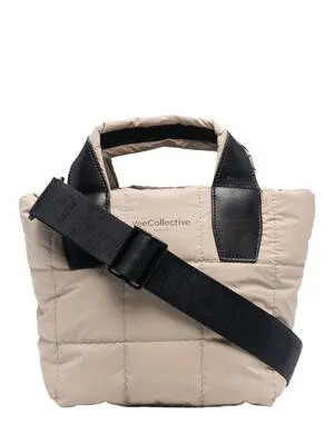 VEECOLLECTIVE Quilted Tote Bag - Neutrals