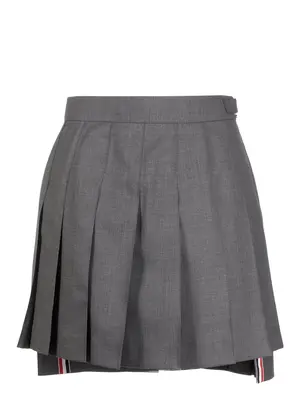 Thom Browne Step-hem Pleated Skirt - Grey