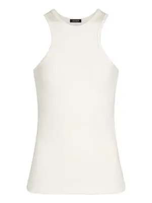 GOLDSIGN Goldsign The Rib Ribbed-knit Tank Top White