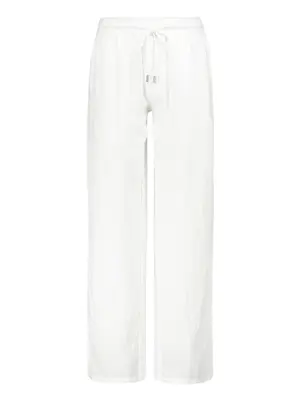 Vilebrequin Linen Drawstring Trousers - White