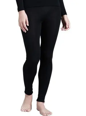 Hanro Wool & Silk Blend Leggings Black