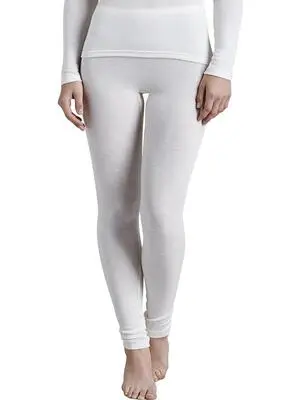 Hanro Wool & Silk Blend Leggings Ivory