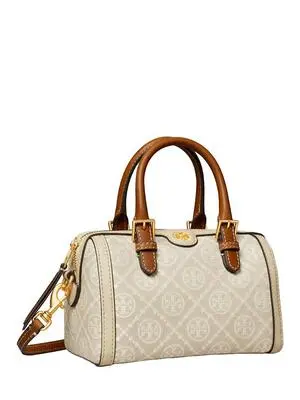 Tory Burch Tory Burch T Monogram Petite Barrel Bag Natural