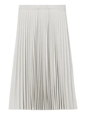 Proenza Schouler White Label Faux-leather Pleated Skirt - White