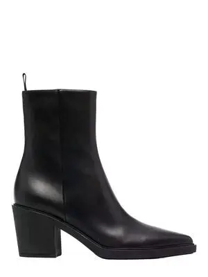 GIANVITO ROSSI Gianvito Rossi Dylan Leather Ankle Boots