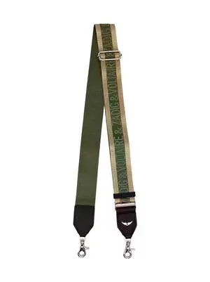 Zadig&Voltaire Glitter Logo Bag Strap Green