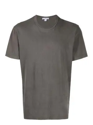 JAMES PERSE Round Neck Cotton T-shirt - Green