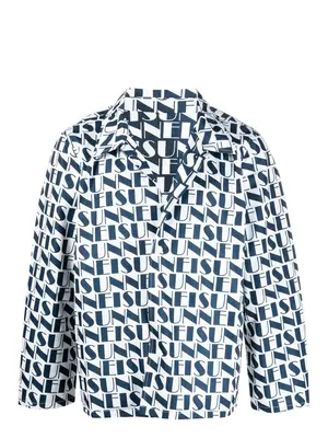 Sunnei Logo-print Reversible Jacket - Blue