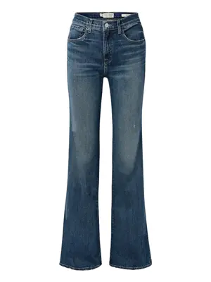 NILI LOTAN Celia High-rise Straight-leg Jeans - Blue