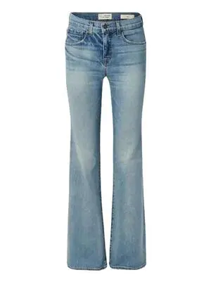 NILI LOTAN Nili Lotan Celia High-Rise Straight-Leg Jeans Light Denim