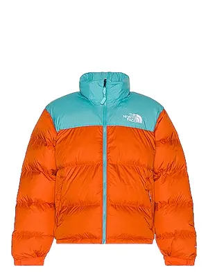 The North Face The North Face 1996 Retro Nuptse Jacket Red Orange & Transantarctic Blue