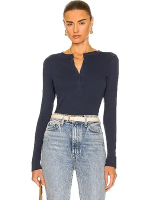 NILI LOTAN NILI LOTAN Jordan Henley Tee Teal