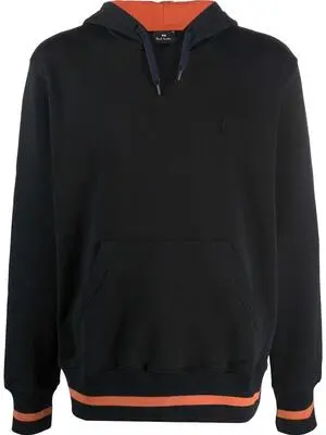 Paul Smith Logo-print Hoodie - Black