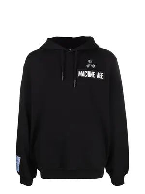 Alexander McQueen Patch-detail Cotton Hoodie - Black