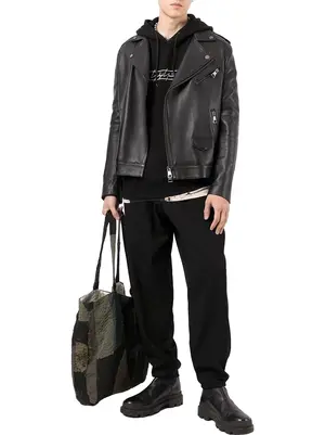 Yohji Yamamoto Logo-print Hoodie - Black