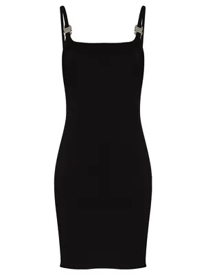 1017 Alyx 9sm Disco Ribbed Mini Dress - Black