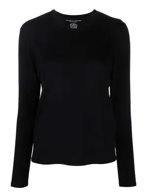 Majestic Filatures Finished-edge Long-sleeved T-shirt - Black
