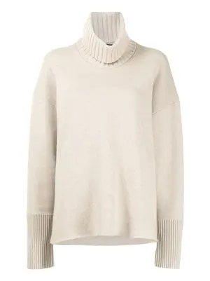 Proenza Schouler Oversized Turtleneck Jumper - Neutrals