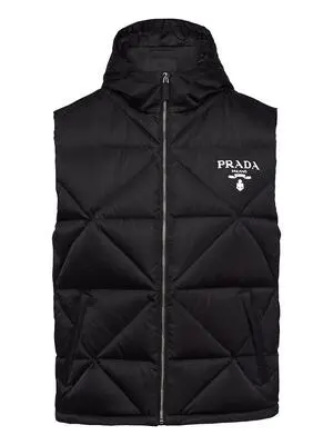 Prada Re-nylon Down Vest - Black